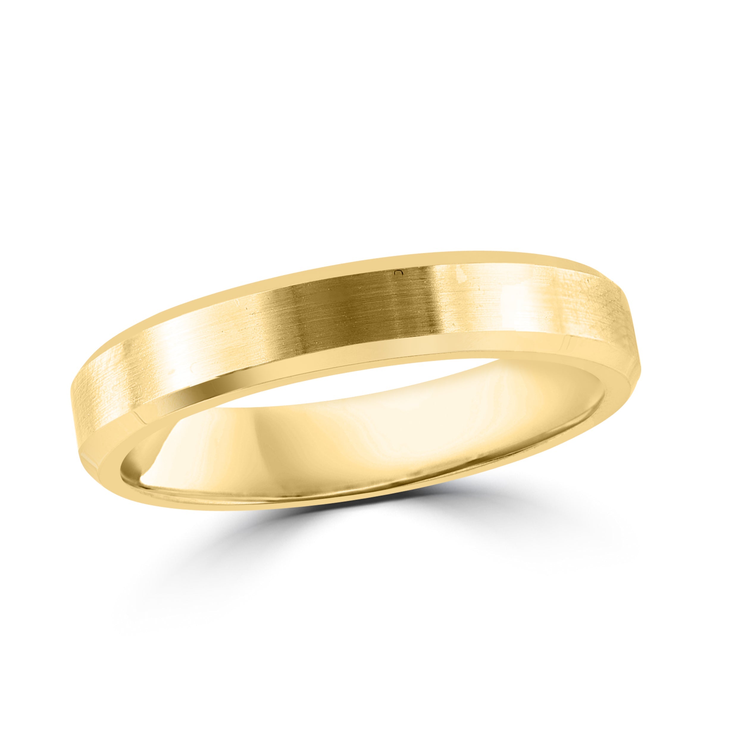 Men's Satin Finish Knife Edge Wedding Band – r.chiara