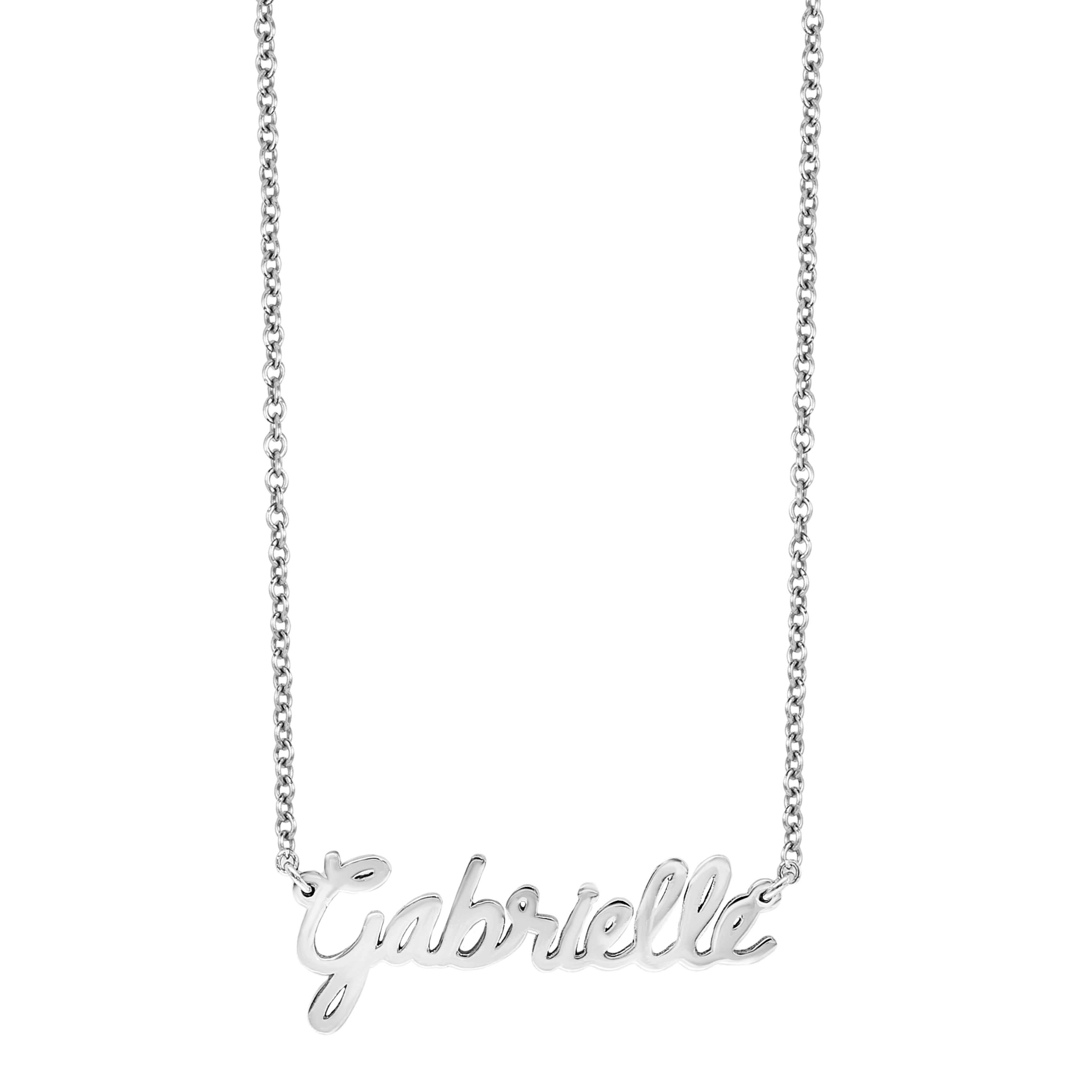 Script Gold Name Necklace – r.chiara